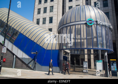 Tower Gateway DLR station Stock Photo - Alamy