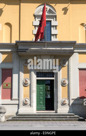 ministerial building around Skanderbeg Square, Tirana, Albania Stock ...