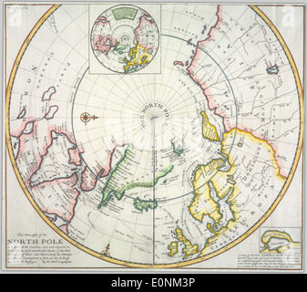 This map illustrates the countries surrounding the North Pole, based on ...