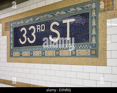 33rd Street Subway Station, NYC Stock Photo - Alamy