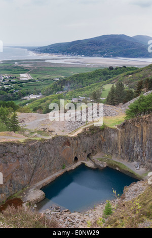 The Blue Lake Fairbourne Stock Photo - Alamy