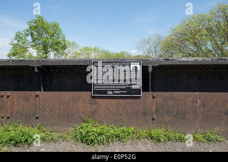 Rudgwick, West Sussex UK, the Downs Link Path crossing disused two tier ...
