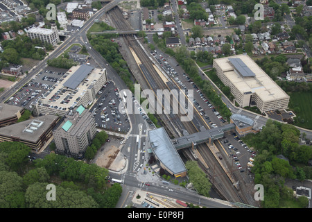 Aerial view of Trenton Transit Center, New Jersey Stock Photo - Alamy