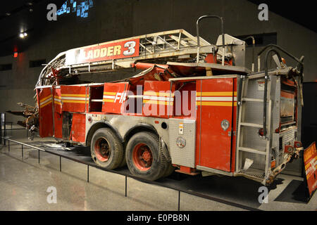 Fire Engine on display at the National 9/11 Memorial Museum at Ground ...