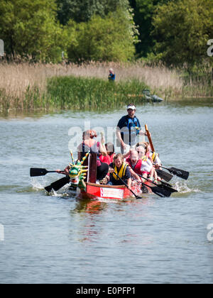 Competitors take part in a Dragon Boat Race to celebrate the Dragon ...