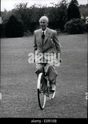 Aug. 08, 1957 - 80-Year Old Sir Alliot Roe Designs A ''Car On Two ...