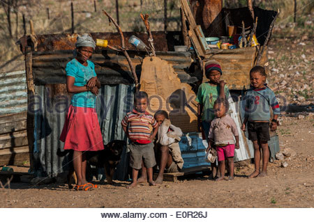 Housing for a poor farm family in a remote part of southern Stock Photo ...