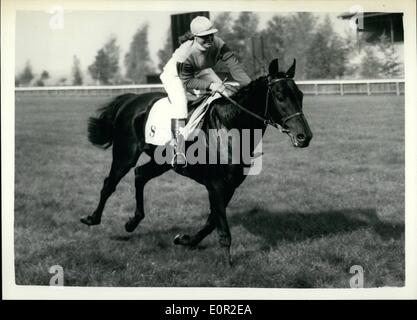 Oct. 10, 1957 - 14- year old Girl wins the Newmarket Town Plate.: The ...