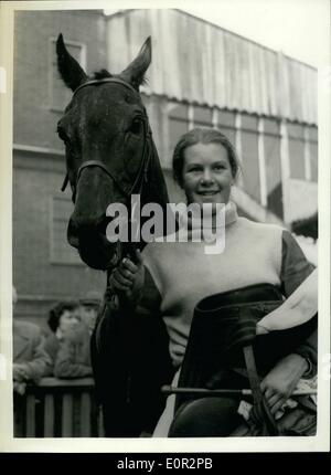 Oct. 10, 1957 - 14- year old Girl wins the Newmarket Town Plate.: The ...