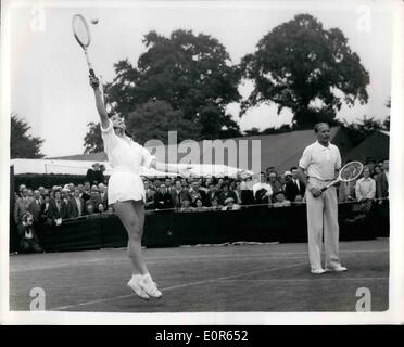 Jun. 06, 1958 - Wimbledon Tennis Championships. Christine Truman Is ...