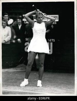Jun. 06, 1958 - Wimbledon Tennis Championships. Christine Truman Is ...