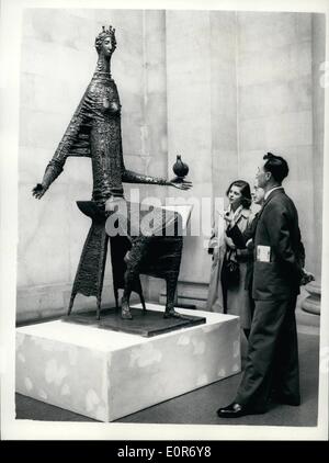 May 05, 1958 - ''Princess Macha of the Golden hair''. New Bronze figure ...