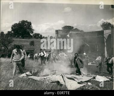 Jul. 07, 1958 - American Village Constructed At Tring Park For Film ...