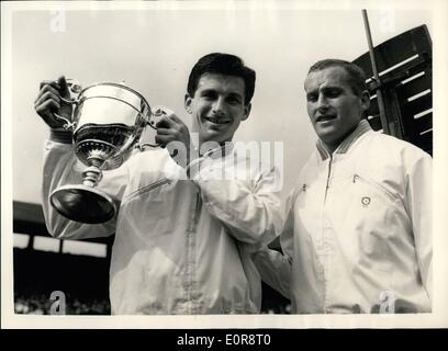 Jul. 07, 1958 - Ashley Cooper Wins Men's Singles tittle at Wimbledon ...