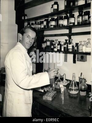 Oct. 10, 1958 - BRITISH SCIENTIST WINS.NOBEL PRIZE DR. FREDERICK SANGER ...