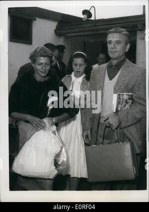 RITA HAYWORTH with James Hill , producer of Separate Tables Harold ...