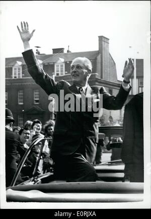 Oct. 10, 1959 - Prime Minister Opens The 1959 Motor Show. Seated In ...