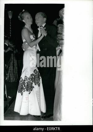 J. Paul Getty dances with one of his guests, 29-year-old Madelle ...