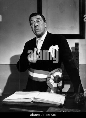 French actor Fernandel in the movie Don Camillo and Peppone, Italy ...