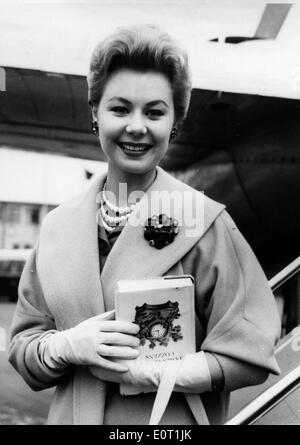 Mitzi Gaynor, American actress, singer & dancer, pictured April 1958 ...