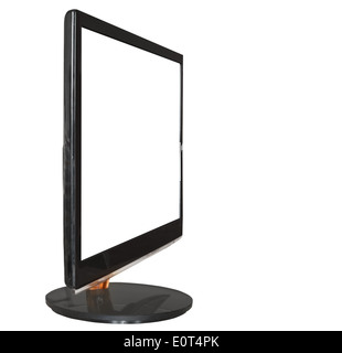 side view of computer widescreen display with cutout screen and ...