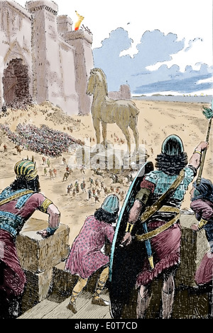 Trojan Horse The Iliad Stock Photo - Alamy