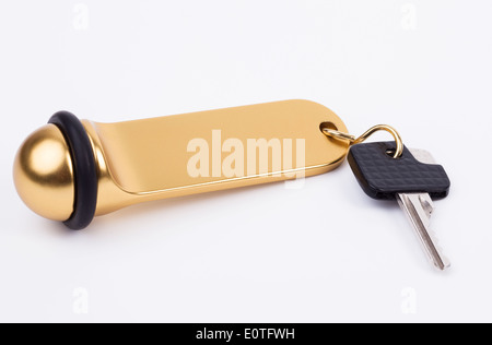 Golden Key fob Stock Photo - Alamy