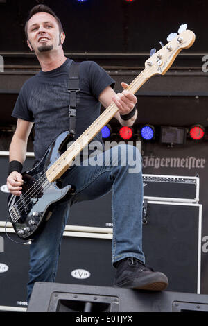 Jean-Michel Labadie of Gojira performs at the New Orleans House of ...