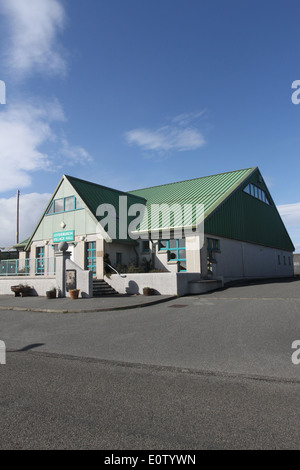 Exterior of Leverburgh Village Hall Isle of Harris Scotland May 2014 ...