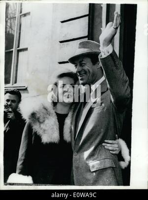 rex harrison, rachel roberts, wedding 1962 Stock Photo - Alamy