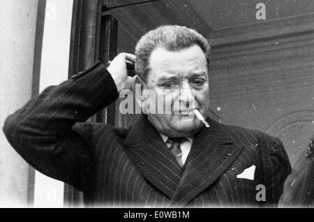 French Prime Minister Joseph Laniel Stock Photo - Alamy