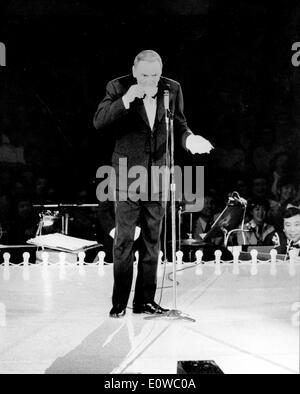 Frank Sinatra performs live on stage at Concertgebouw in Amsterdam ...