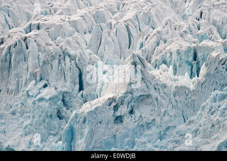 Glacial Scarps, Monacobreen glacier, Liefdefjorden fjord, Spitsbergen ...