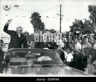 President Lyndon Johnson shows the press his gall bladder surgery scars ...