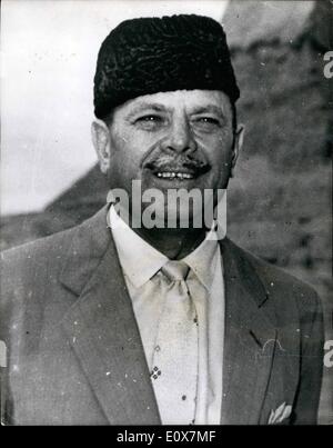 Pakistan President Ayub Khan at a formal event Stock Photo - Alamy