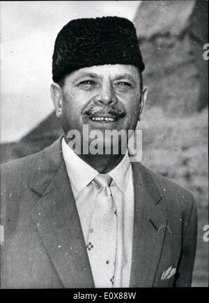 Pakistan President Ayub Khan at a formal event Stock Photo - Alamy