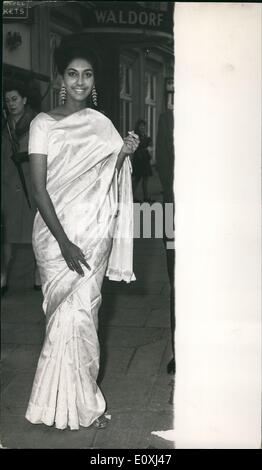 Reita Faria, Miss India, is crowned Miss World 1966. 17th November 1966 ...