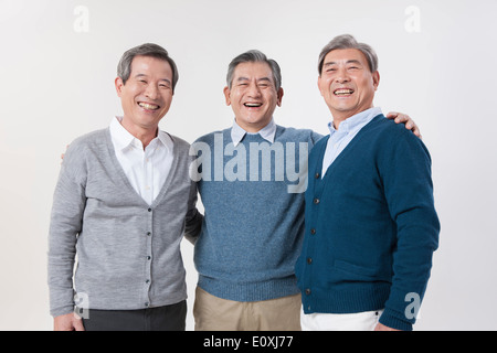 three old men posing together Stock Photo - Alamy