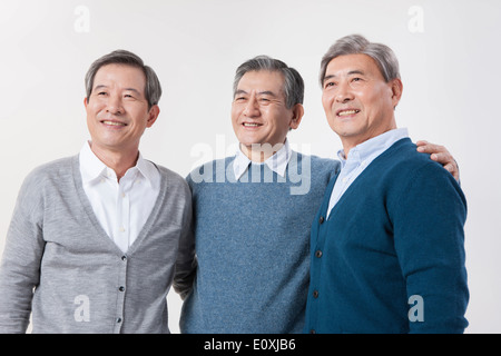 Three men posing together in Damascus Syria Stock Photo - Alamy