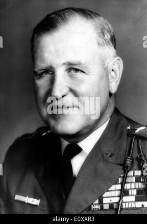 General Creighton W. Abrams, U.S. commander in South Vietnam, discusses ...