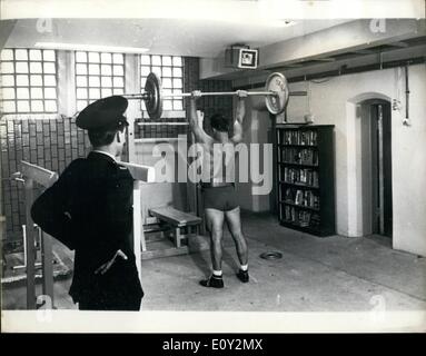Jun. 06, 1968 - The Maximum Security wing inside Leicester prison ...