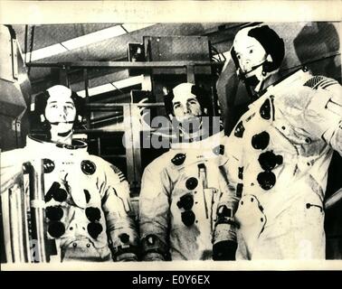 Mar. 03, 1969 - The Apollo 9 Spacecraft Splashes Down in the Atlantic ...