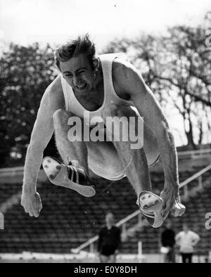 May 03, 1969; London, UK; Champion DAVID HEMERY seen competing in the ...