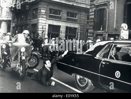 Vice President Richard Nixon's car is attacked by an angry mob in ...