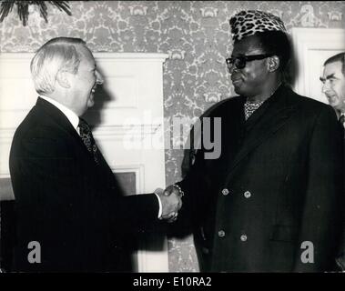 Dec. 12, 1973 - President Mobutu At Buckingham Palace. President Mobutu ...