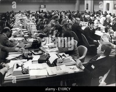 Dec. 12, 1973 - Geneva Peace Conference: Photo shows left the head of ...