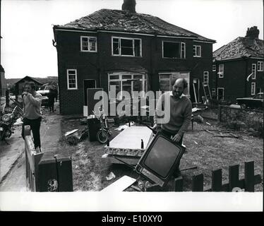 Jun. 06, 1974 - Aftermath of the Flixborough explosion; The village of ...