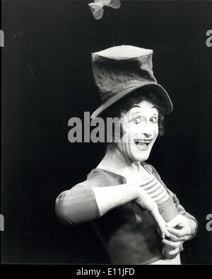 French mime Marcel Marceau seen without costume or makeup Stock Photo ...