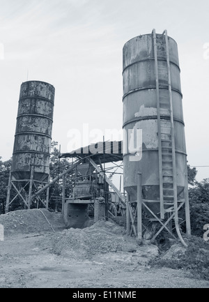 Machinery and equipment of commercial concrete mixing station Stock ...