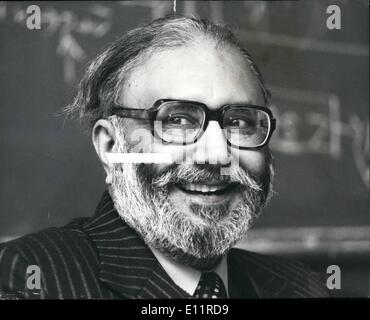 Professor Abdus Salam at the Imperial College in London after hearing ...